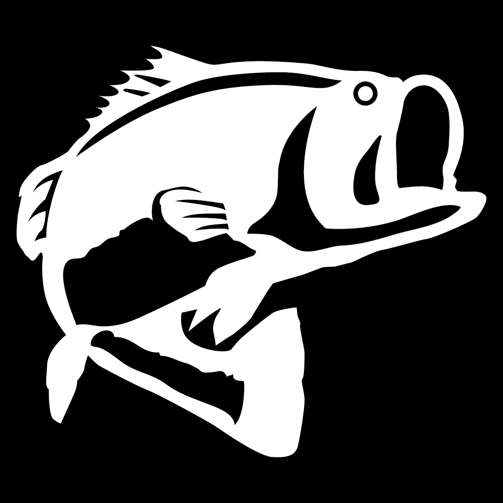 Bass Jumping Wall Decal