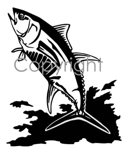 Saltwater Fishing Decals