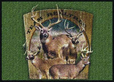 Team Realtree Bucks VIII area rug from the Camo Rugs Realtree Collection