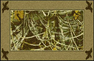 Realtree Max 4 solid border area rug from the Camo Rugs Realtree Collection